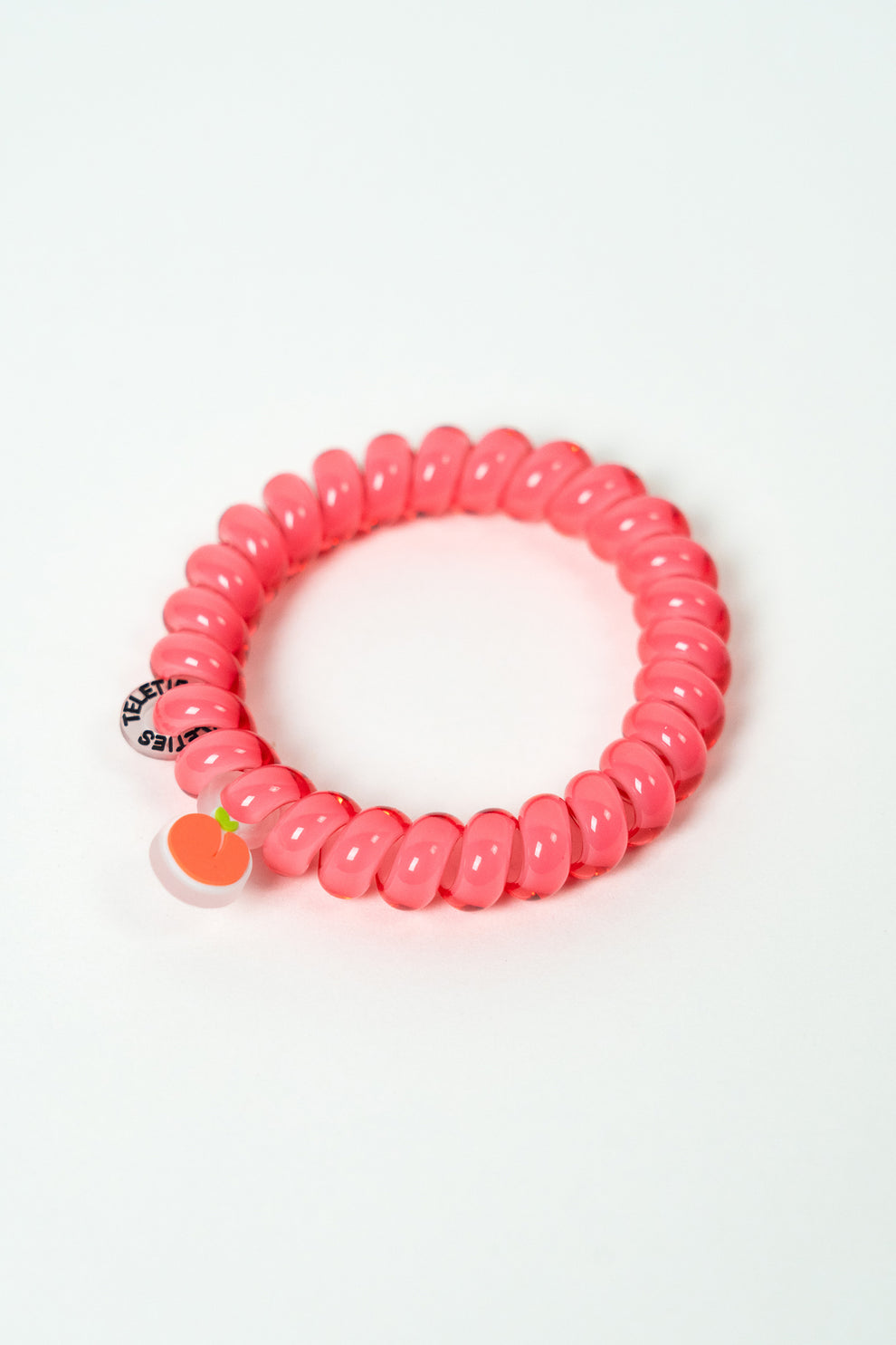 pretty in peach BUBBL'R X Teletie 3-pack hair tie – drinkbubbl'rstore