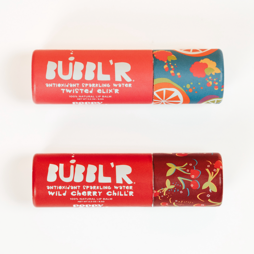 BUBBL’R x Poppy & Pout Lip Balm 2-Pack – drinkbubbl'rstore